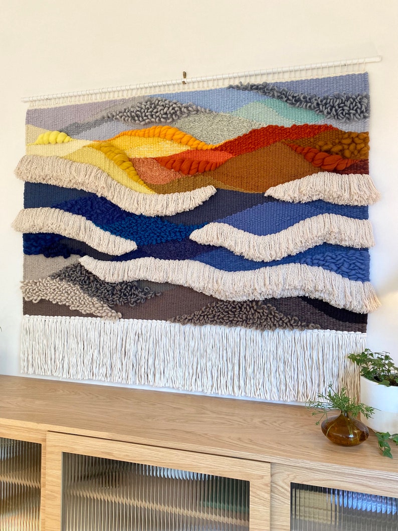 Extra Large Handwoven Wall Art Weaving Wall Hanging Tapestry Abstract ...