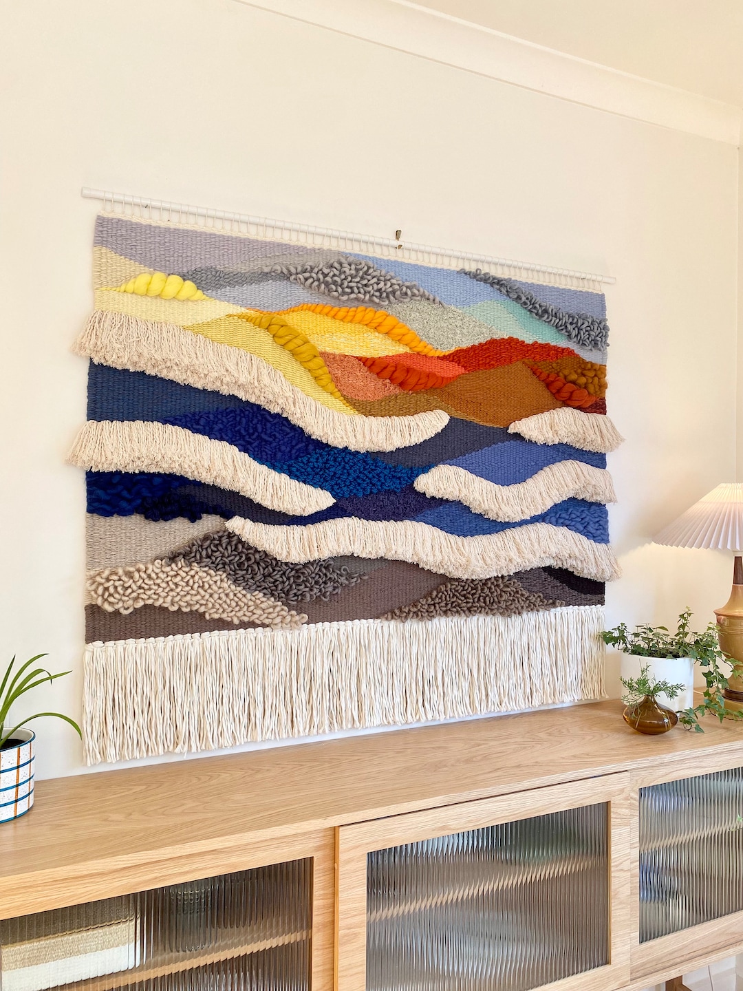 Extra Large Handwoven Wall Art Weaving Wall Hanging Tapestry Abstract ...