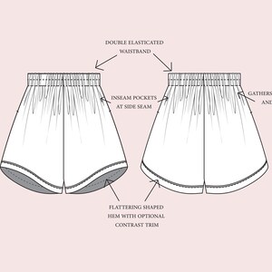 The Holiday Shorts. Women's Sewing Pattern, Ladies Downloadable ...