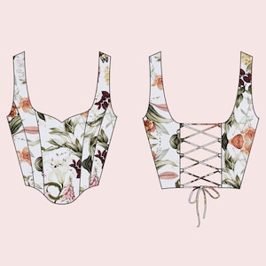 Women's Sweetheart Bustier, Ladies Downloadable Printable PDF Sewing ...