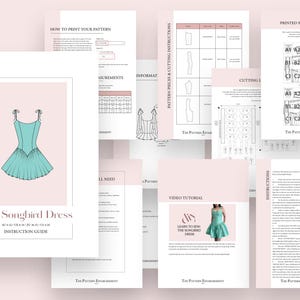 The Songbird Dress, Ladies Downloadable Printable PDF Sewing Pattern ...