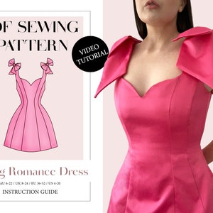 The Spring Romance Dress, Ladies Downloadable Printable PDF Sewing ...