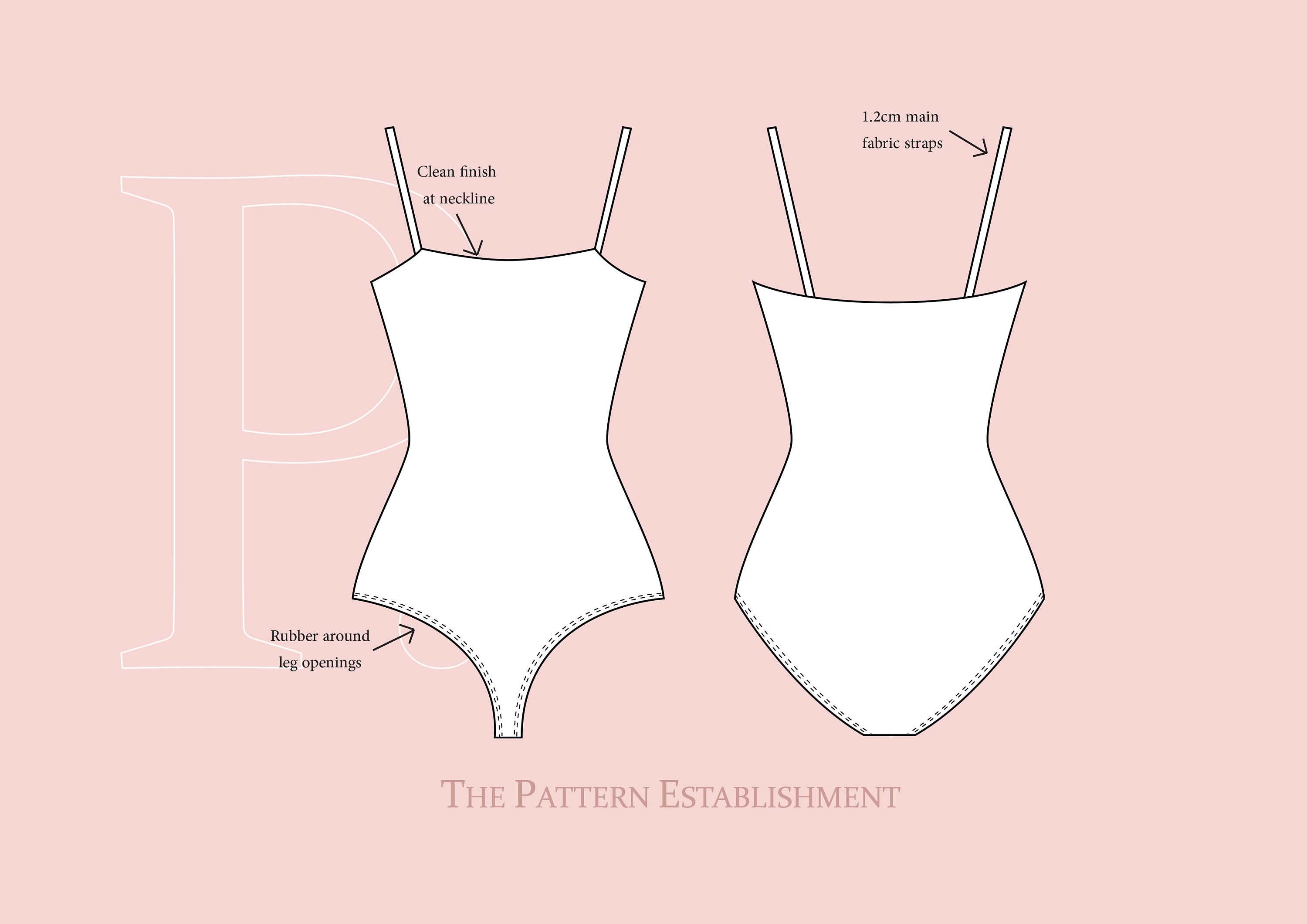 Women's One Piece Swimsuit Sewing Pattern Ladies - Etsy