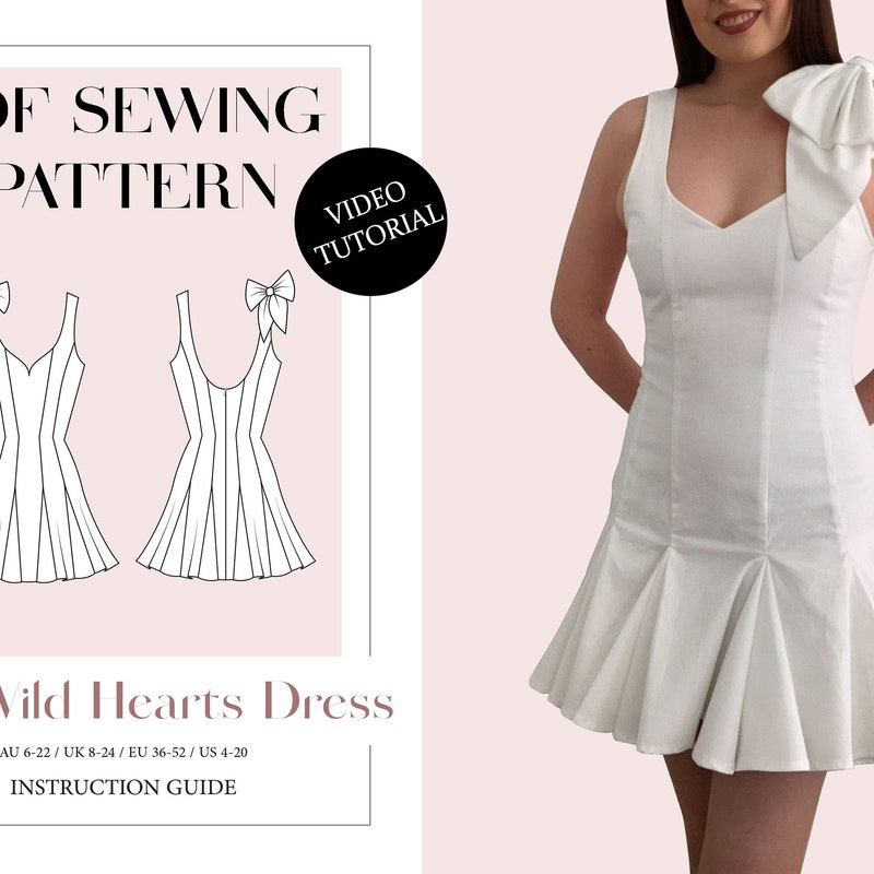 Godet Dress Pattern - Etsy UK