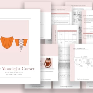 The Moonlight Corset. Strapless Corset Bustier, Ladies Downloadable ...