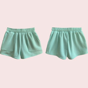 Sweat Shorts Sewing Pattern: Women's Patch Pocket Design (PDF Pattern ...
