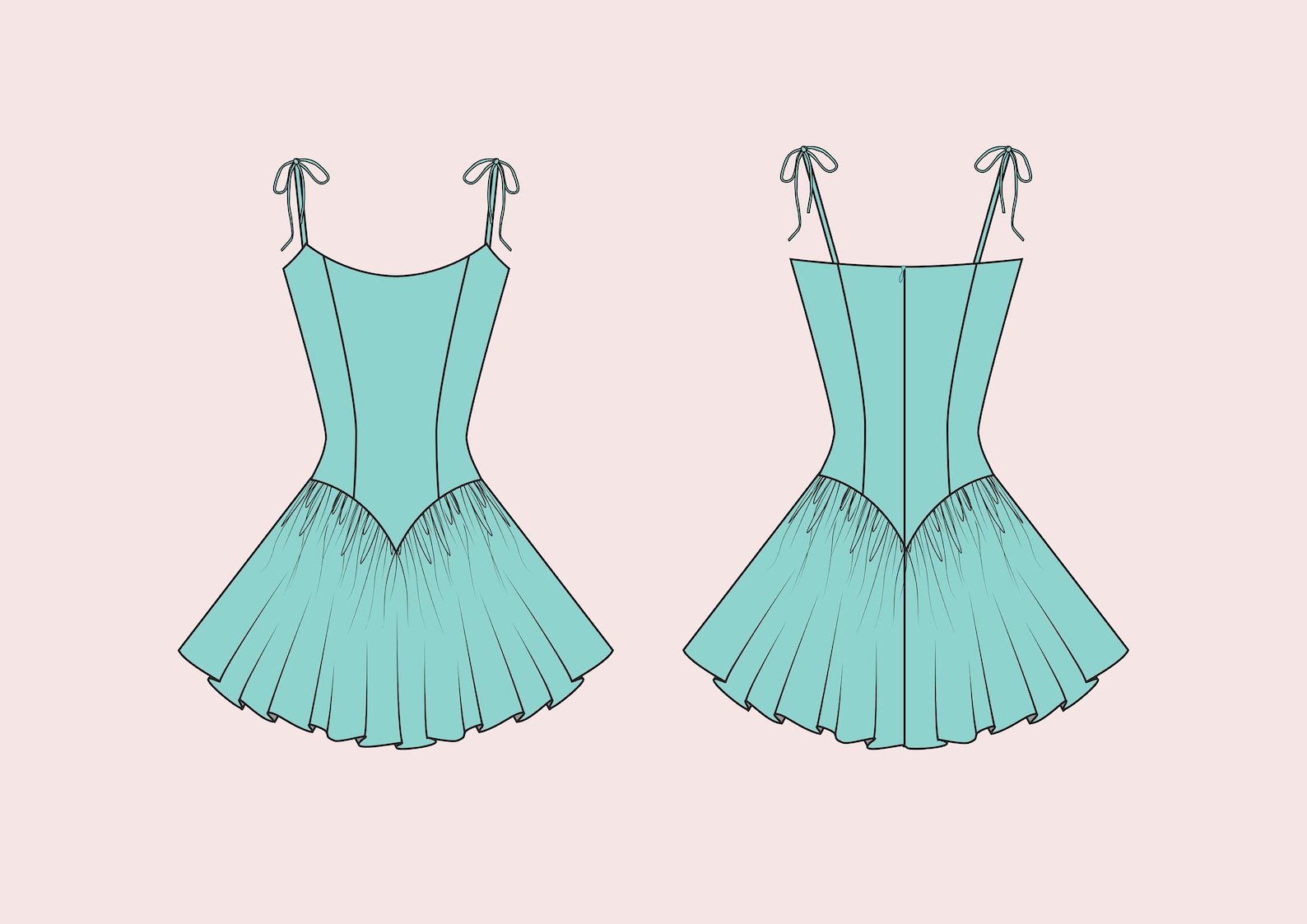 The Songbird Dress, Ladies Downloadable Printable PDF Sewing Pattern ...