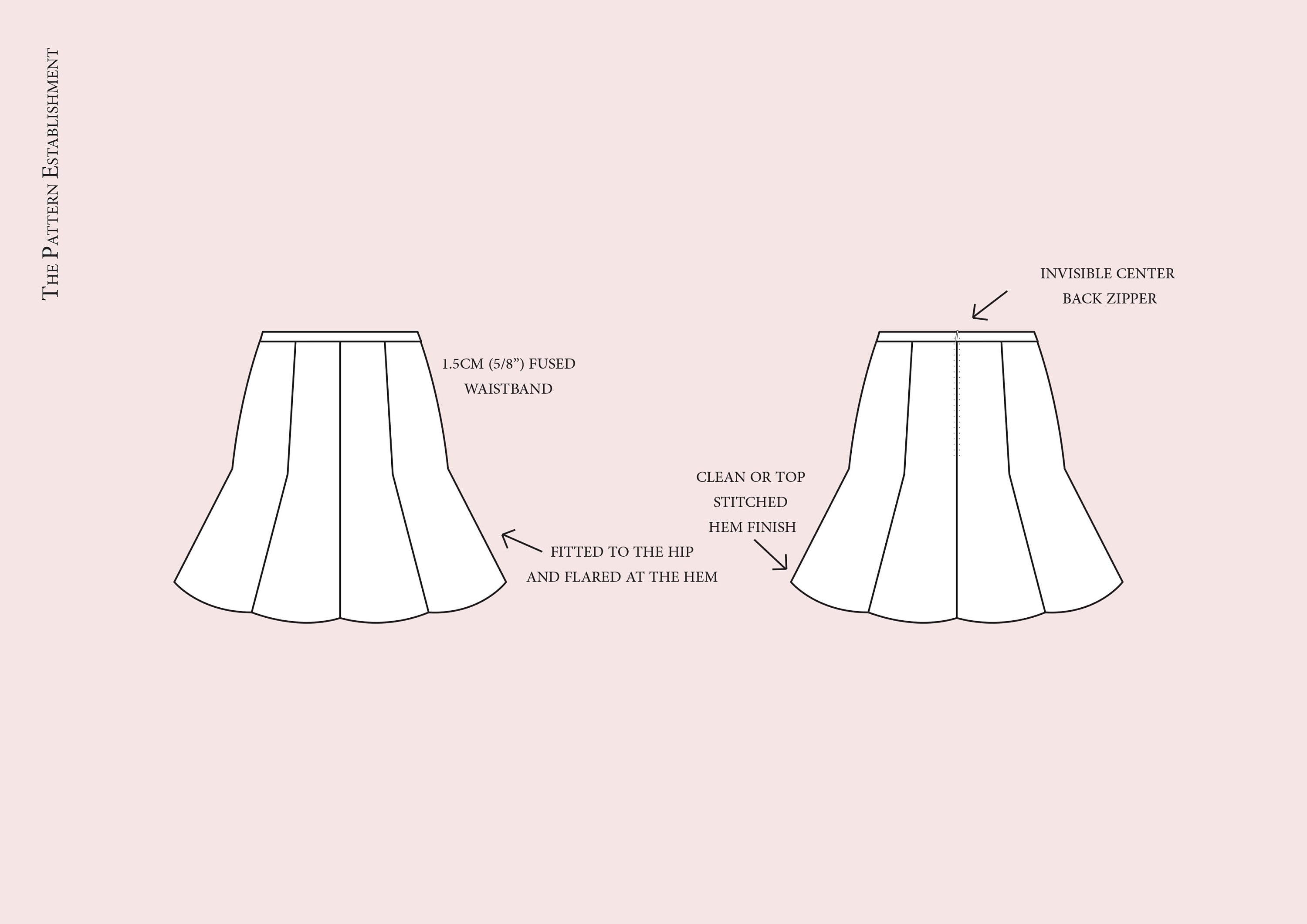 Women's Flippy Flared Skirt Pattern, Ladies Downloadable Printable PDF ...
