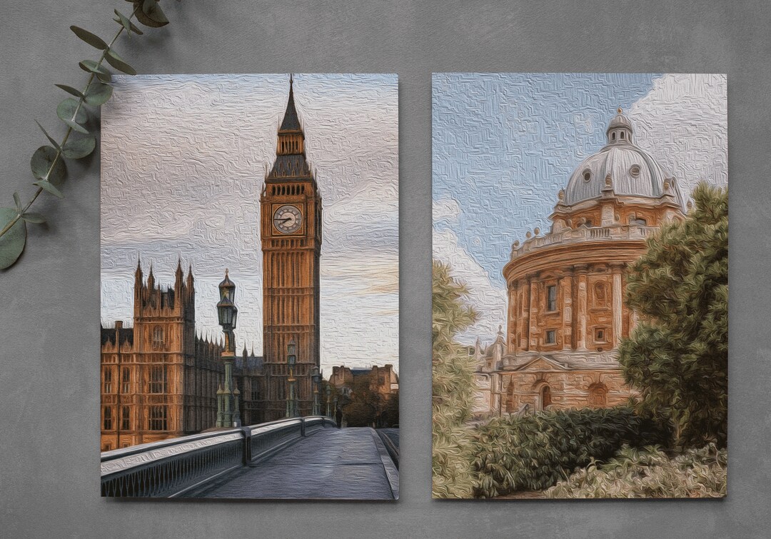 England Poster, London and Oxford Posters, City Wall Art, City Digital ...