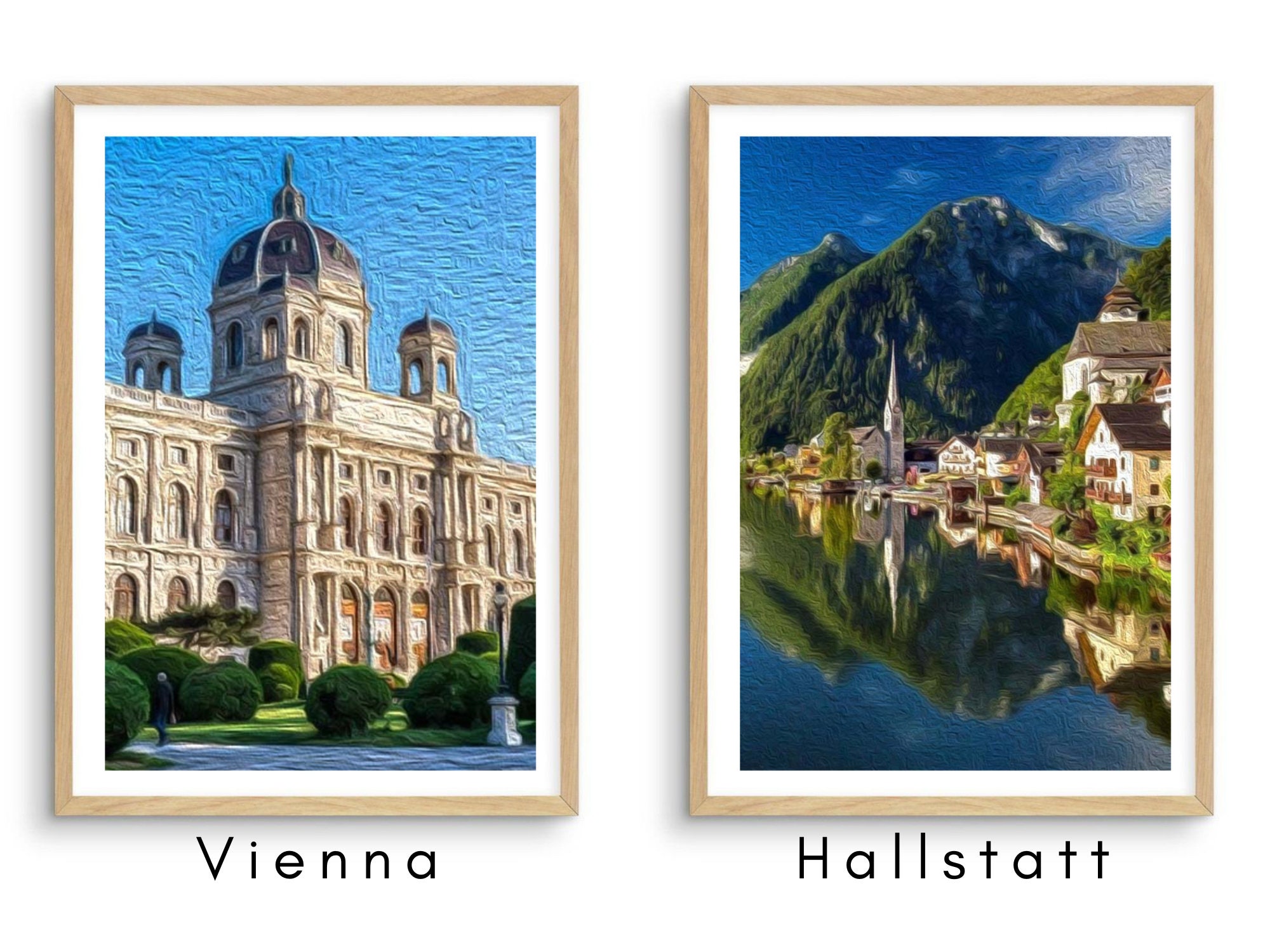 Austria Poster, Vienna and Hallstatt Posters, City Wall Art, City ...