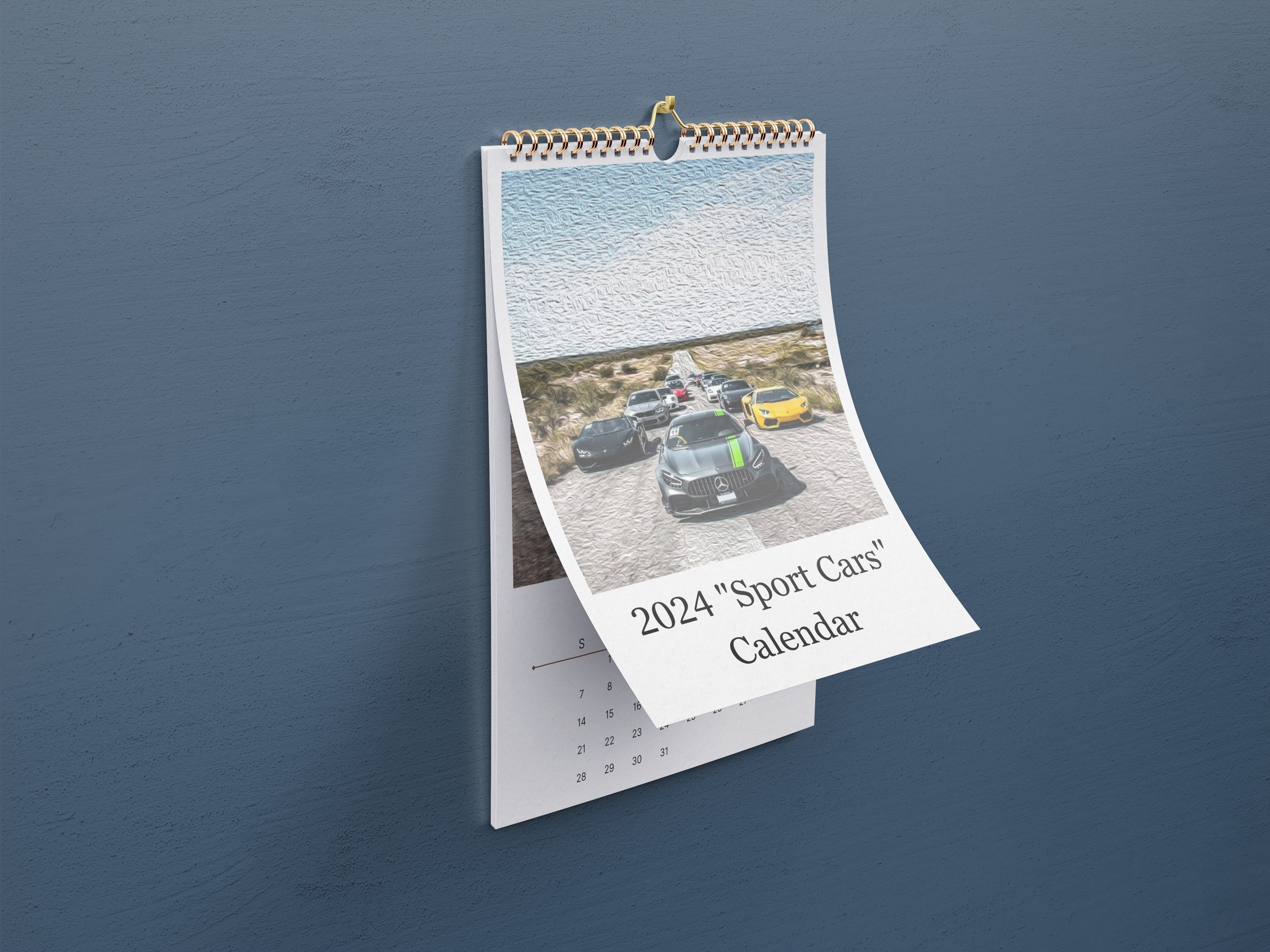 Printable 2024 Car Lovers Calendar. Digital Sports and Hyper Car ...