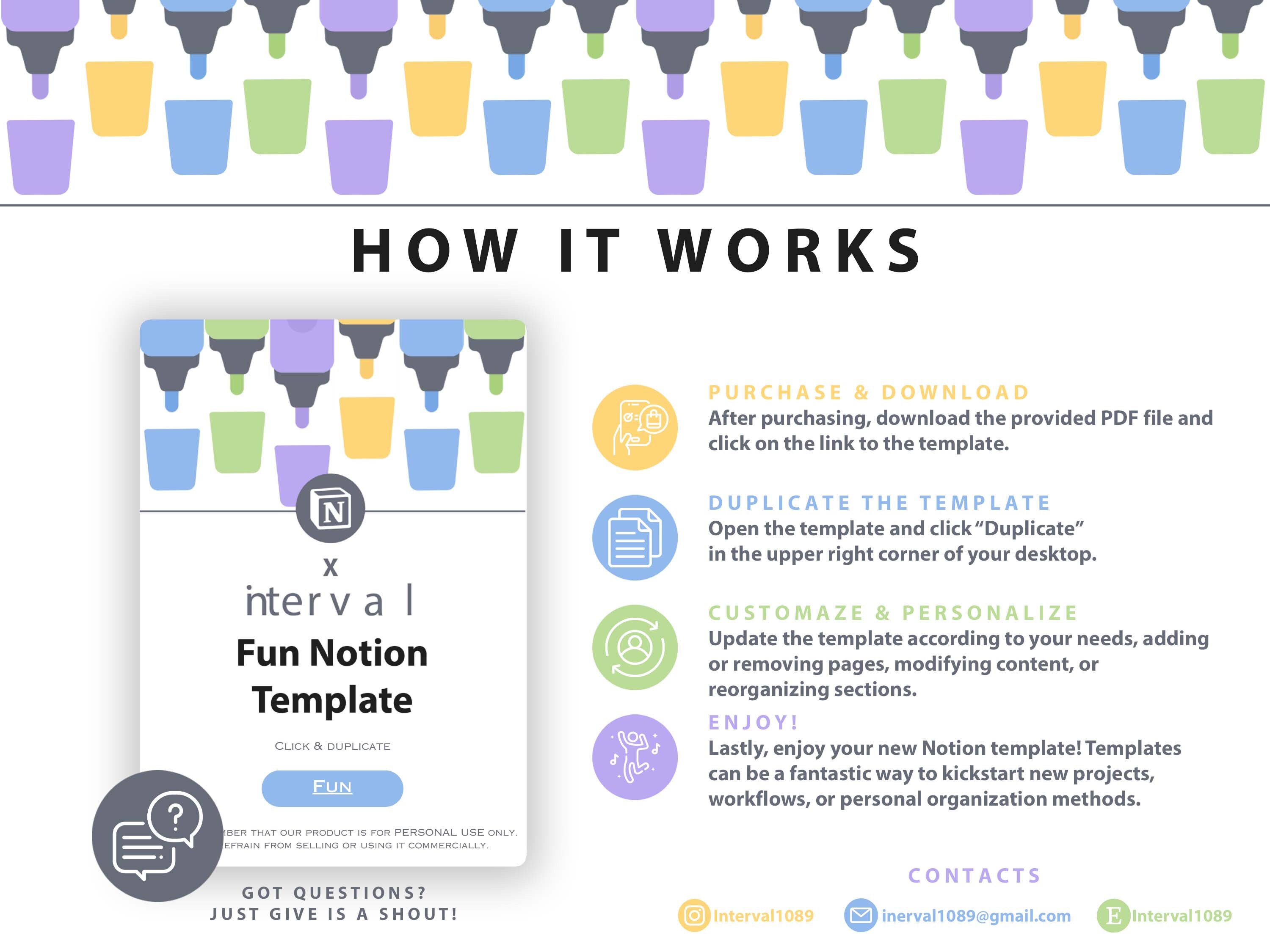 Colorful Fun Notion Template for 2024 Ultimate Fun Planner - Etsy