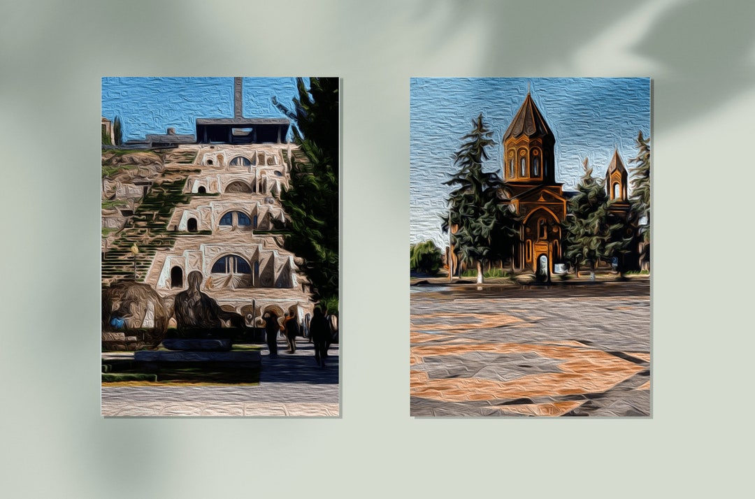 Armenia Poster, Yerevan and Gyumri Posters, City Wall Art, City Digital ...