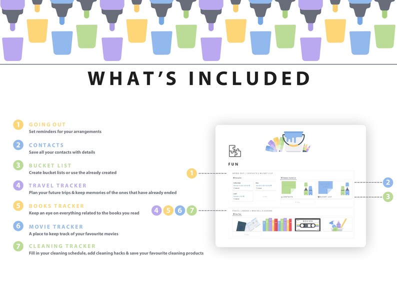 Colorful Fun Notion Template for 2024 Ultimate Fun Planner - Etsy