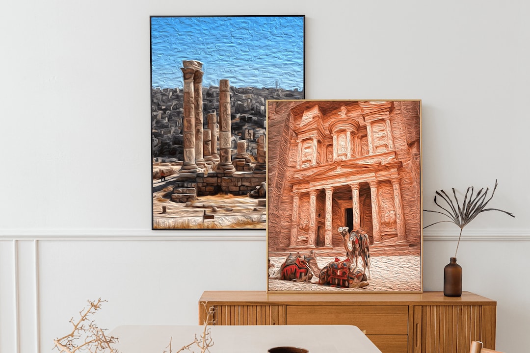 Jordan Poster, Amman and Petra Posters, City Wall Art, City Digital ...