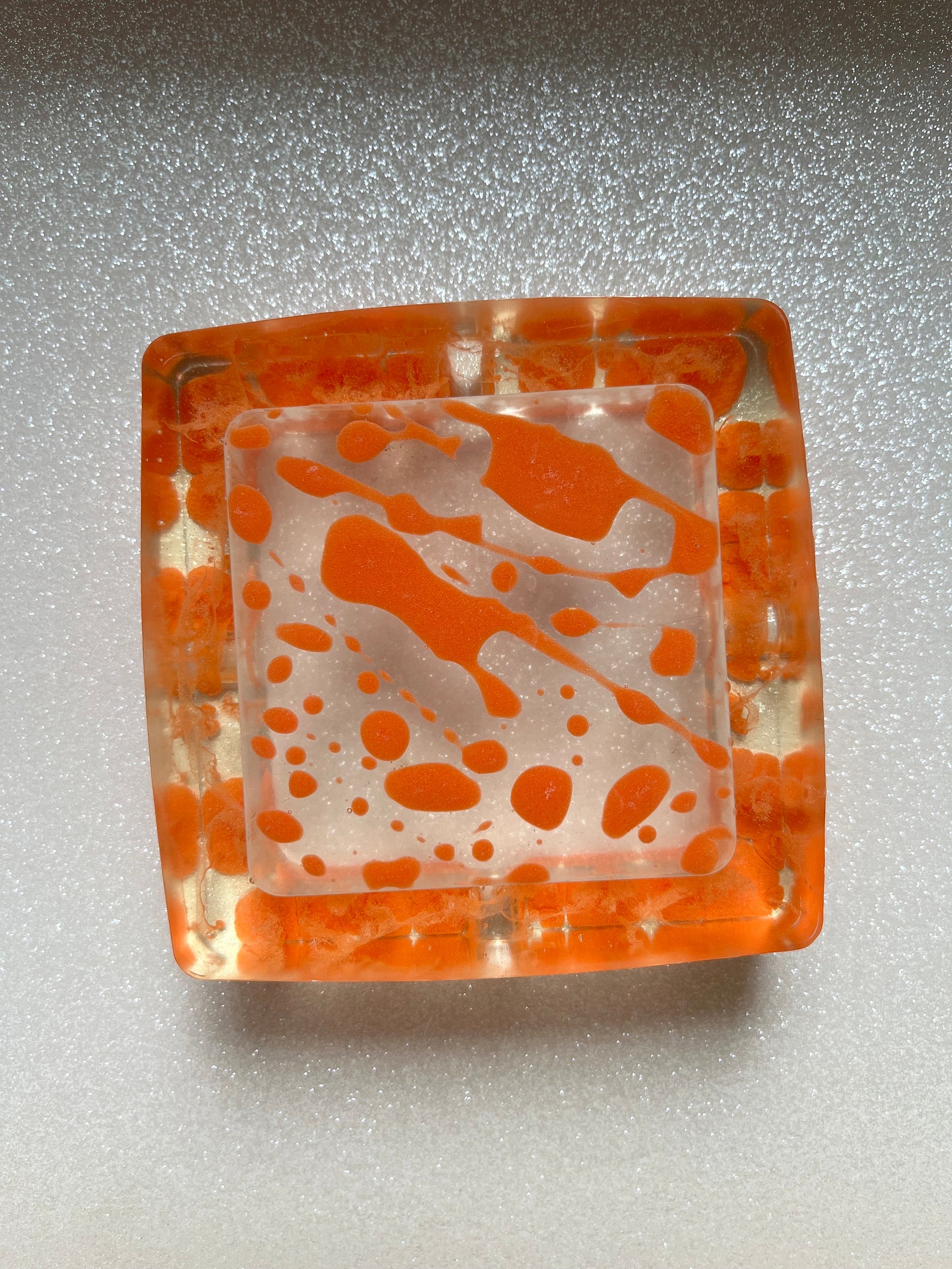 Nick(elodeon) Ashtray| Handmade Ashtray| Home Decor| Splattered Paint ...