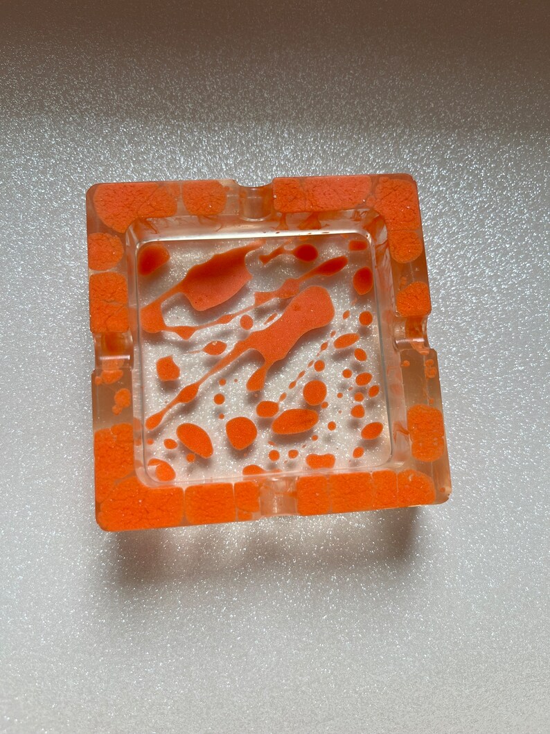 Nick(elodeon) Ashtray| Handmade Ashtray| Home Decor| Splattered Paint ...