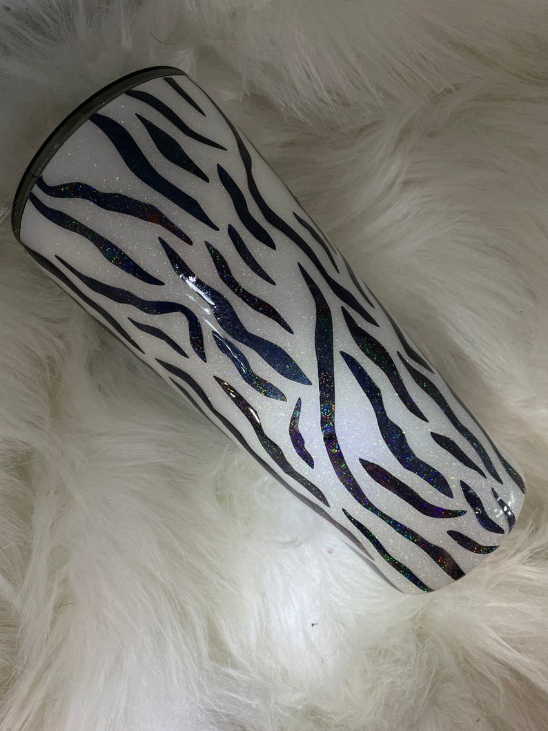 Zebra Tumbler, Animal Print Tumbler, 16oz Zebra Tumbler, 22 Oz Zebra ...
