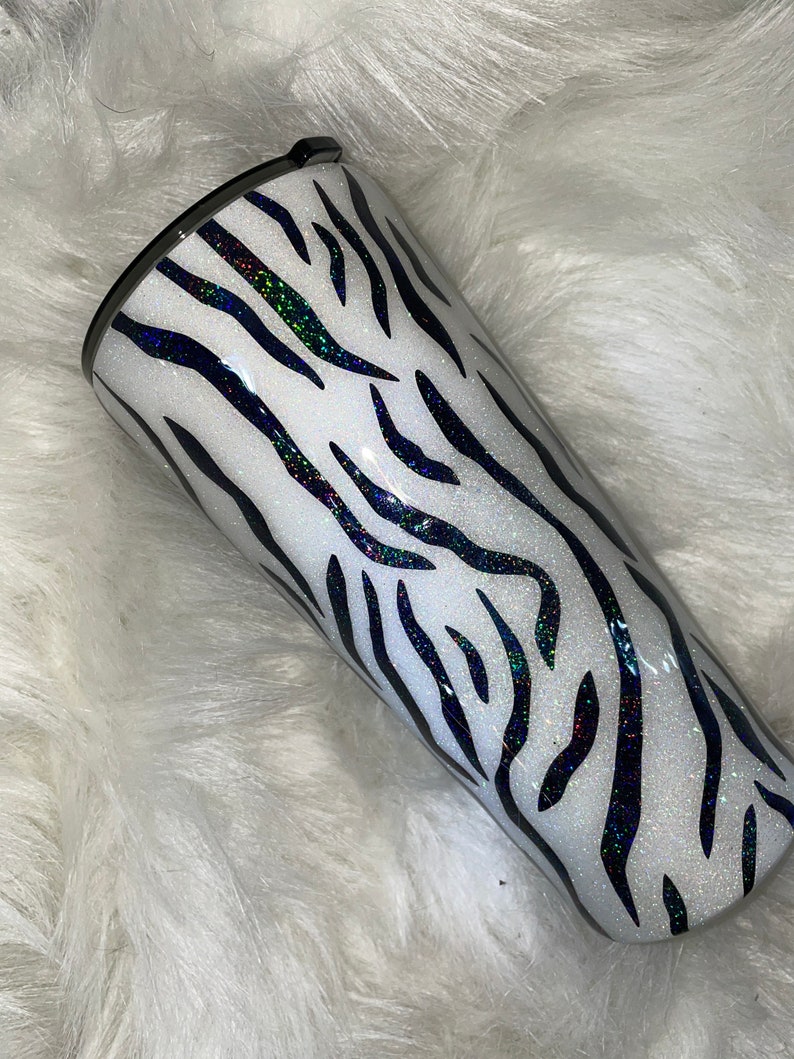 Zebra Tumbler, Animal Print Tumbler, 16oz Zebra Tumbler, 22 Oz Zebra ...