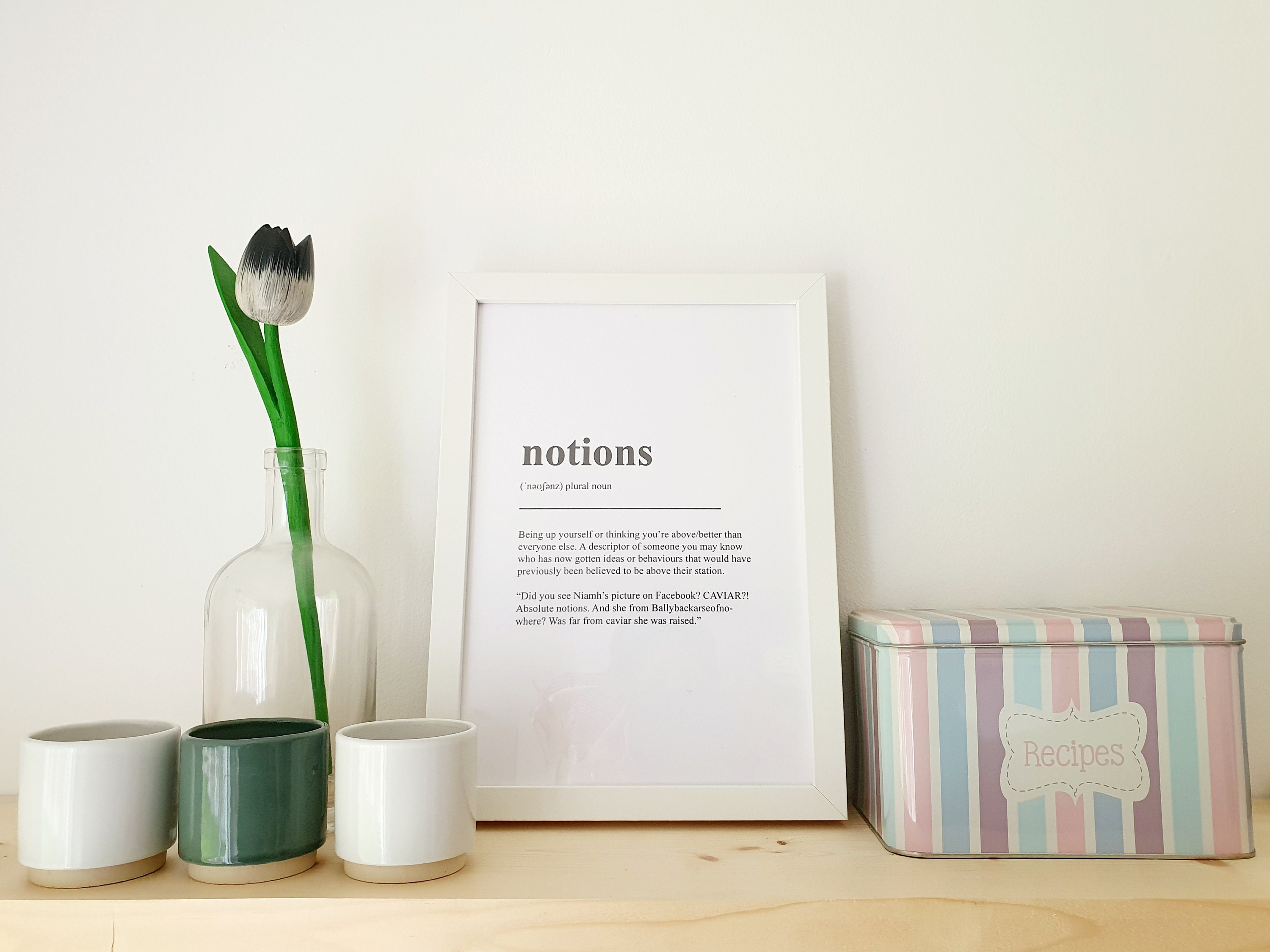 Notions Definition Print - Etsy Ireland