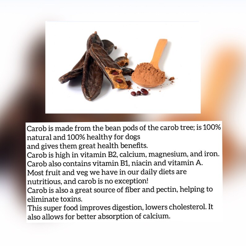 Healthy Dog Treats Carob & Banana - Etsy