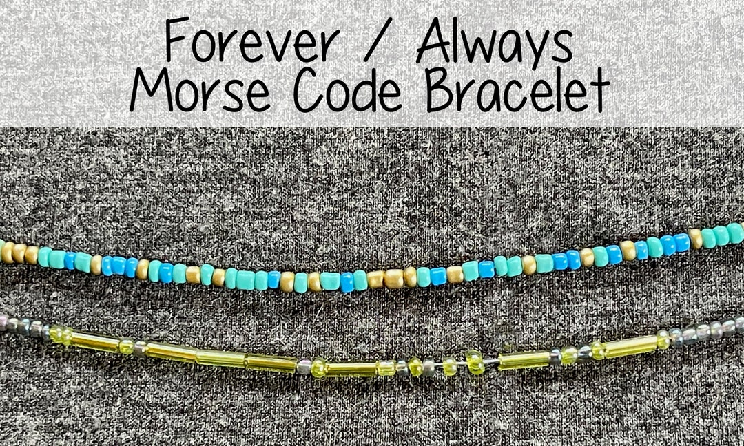 Forever / Always Morse Code Bracelet - Etsy UK