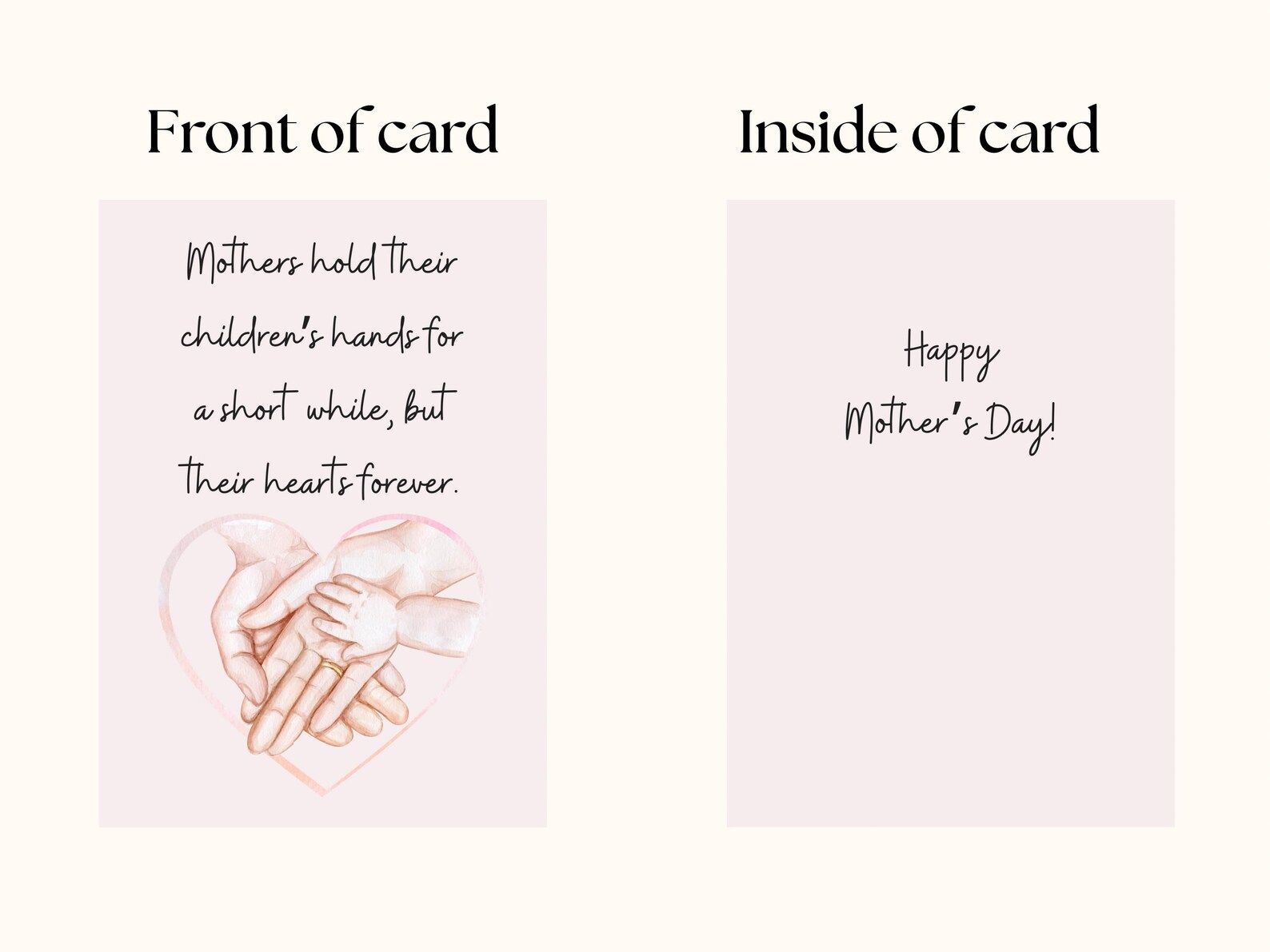 Printable Mother’s Day Card, Digital Download, PDF, Floral - Etsy