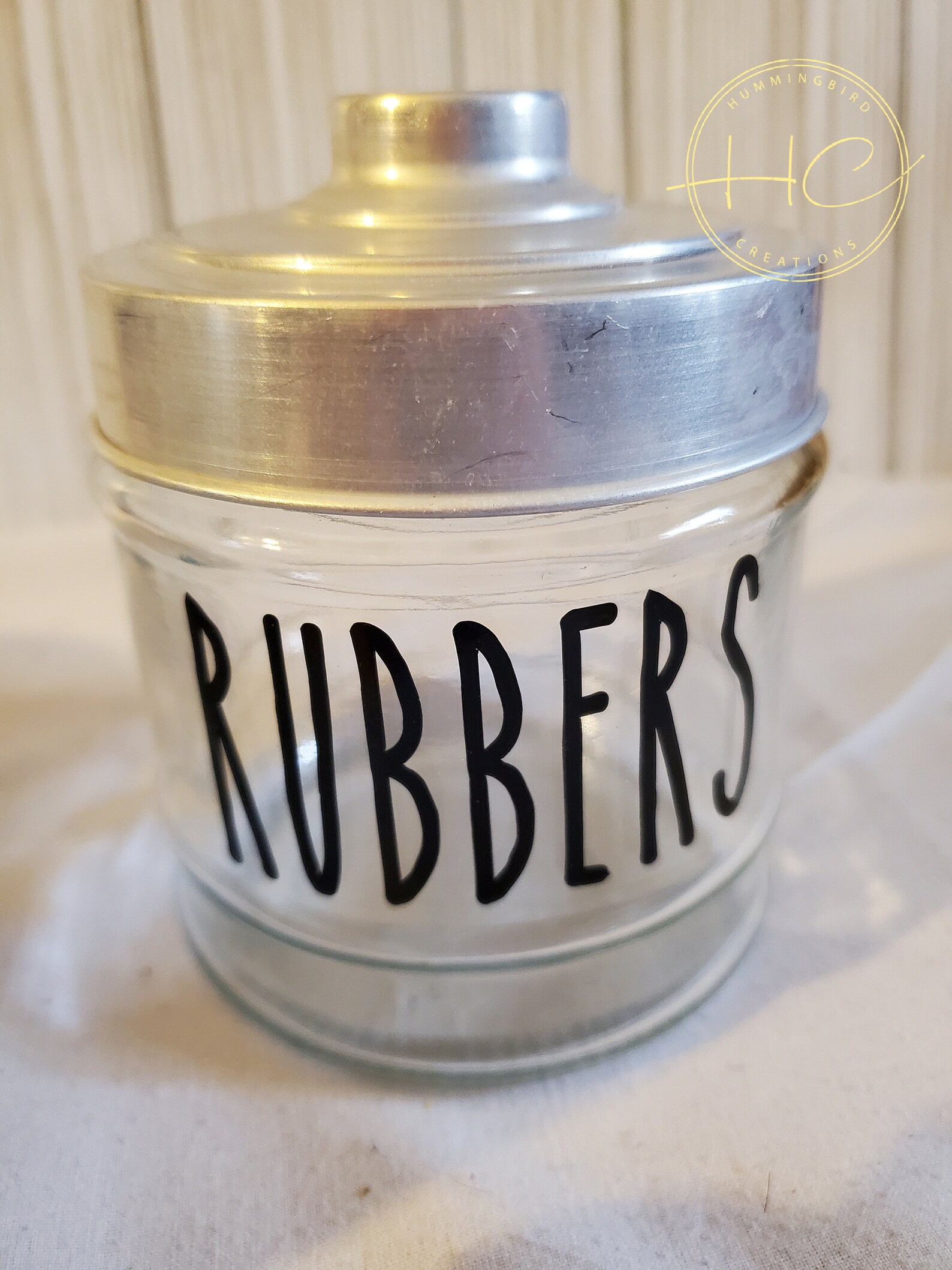 Set of 4 Bathroom Storage Jars With an Attitude., Glass Jars, Bathroom ...