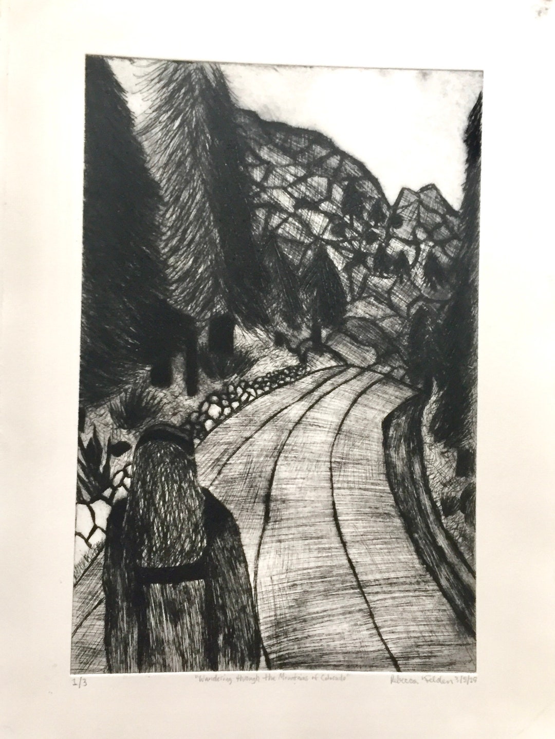 Nature Lover Intaglio Print - Etsy