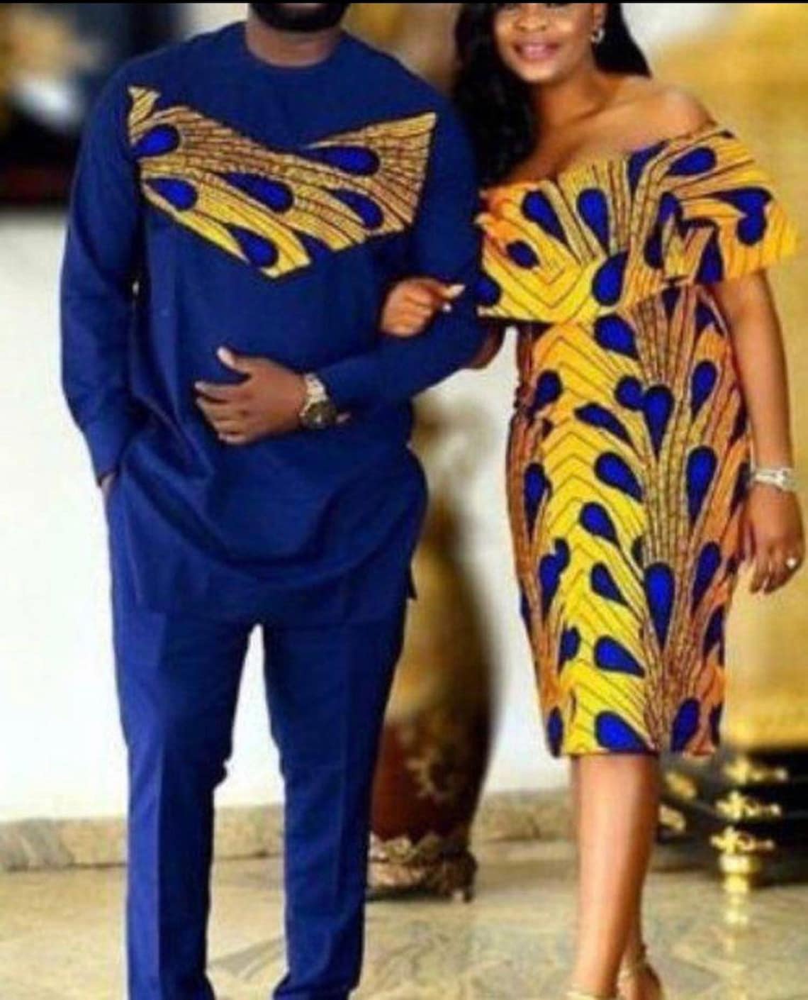Matching African outfit His and hers clothingAnkara gown | Etsy