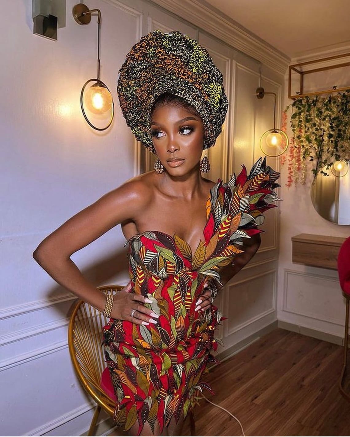 African Mermaid Dress, Ankara Gown, African Maxi Mermaid Gown, African ...