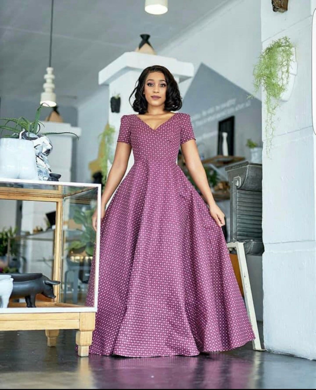 African Simple Dress, Ankara Gown, African Gown, African Casual Dress ...