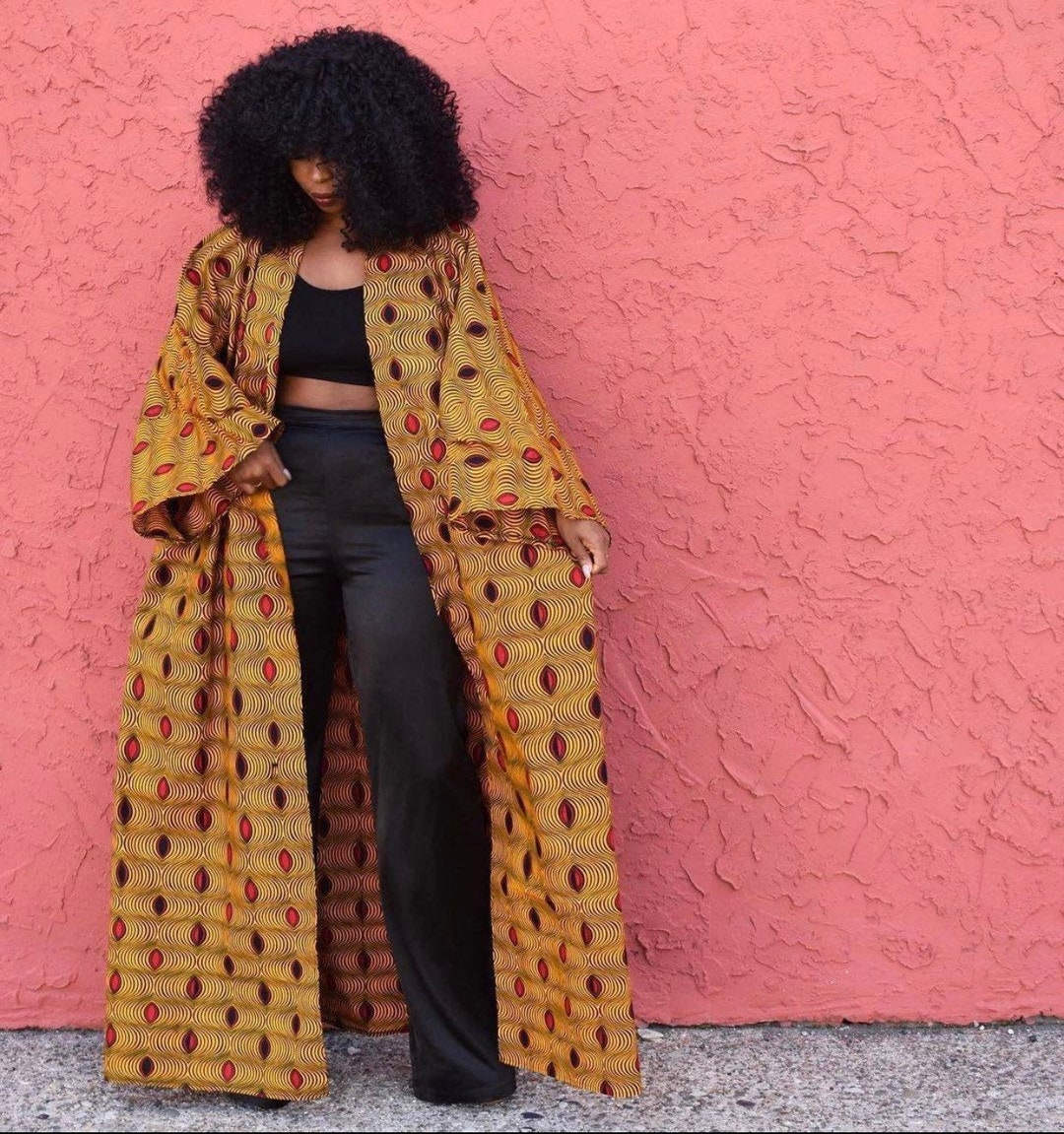 African Print Blouse, Ankara Kimono, Ankara Dress,african Print Dress ...