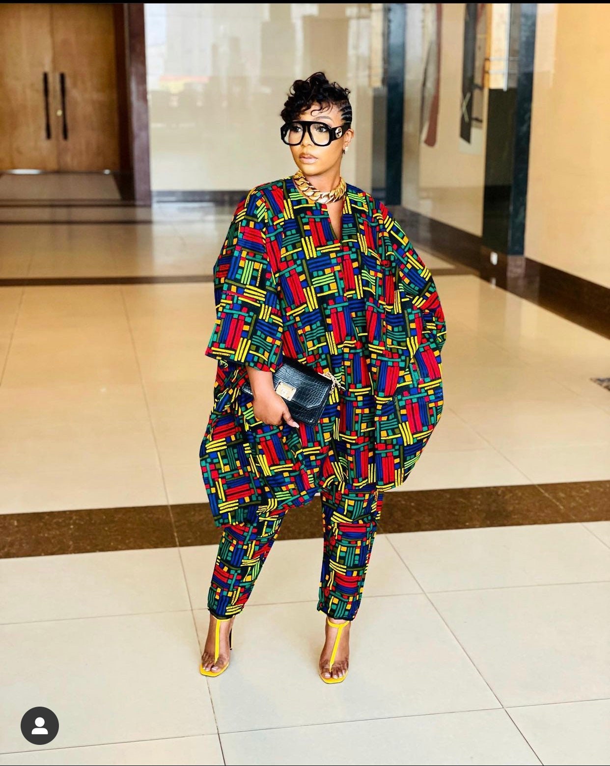Dominique Abstract 2 Piece Set Ankara Set African Print Off Shoulder