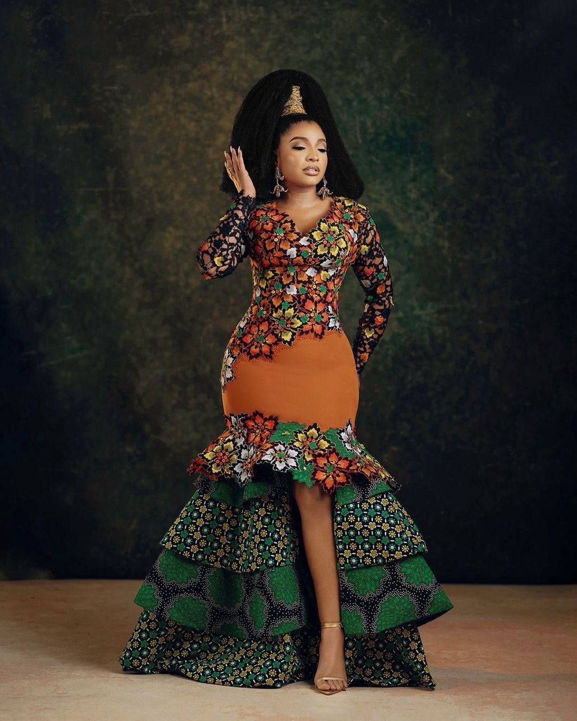 Couple African Outfit, African Couple Engagement Outfit,nigerian Gown ...