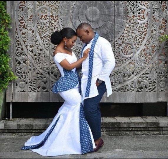 Couple African Outfit African Couple Engagement Outfitankara | Etsy
