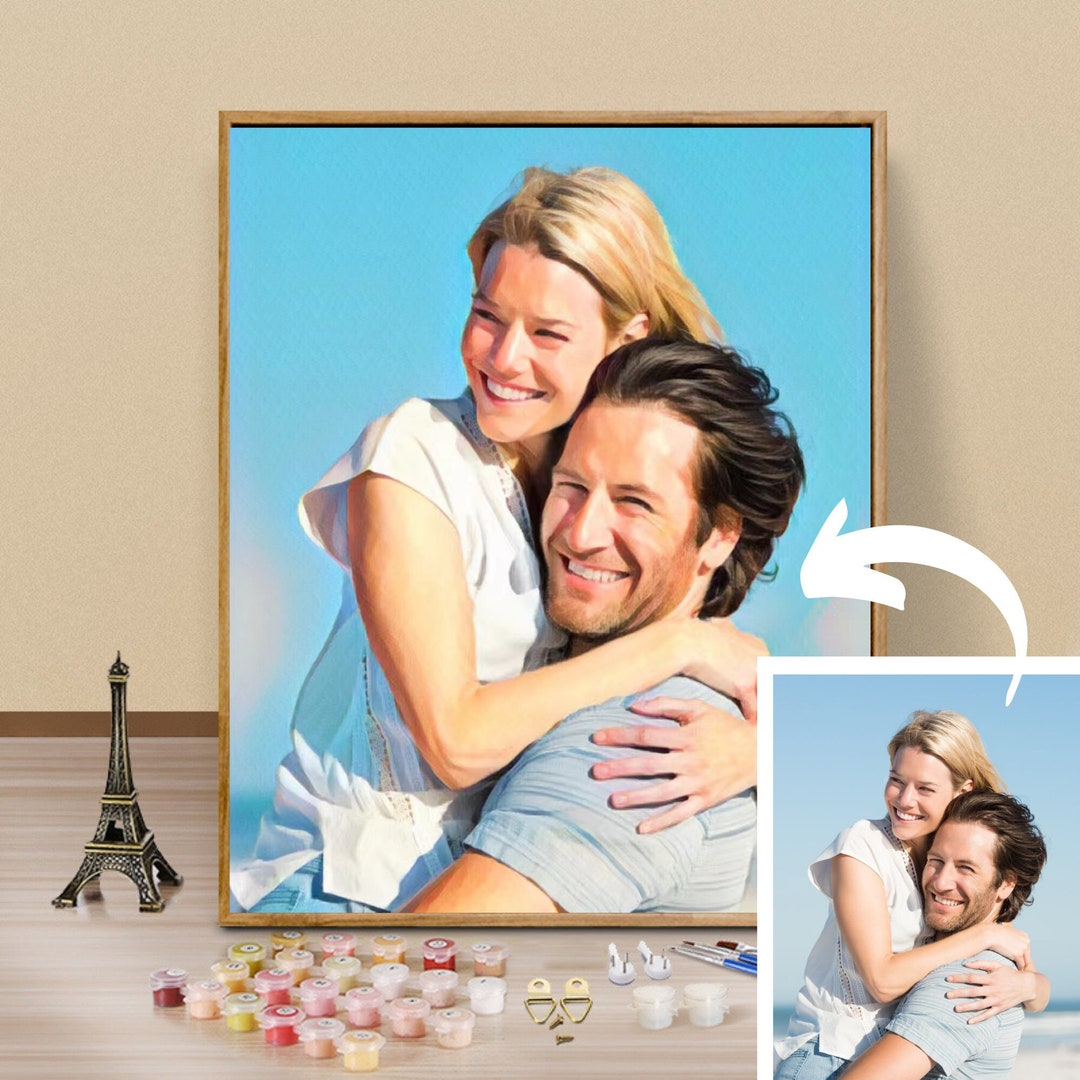 Custom Paint by Number Kit: Personalized Photo Portrait Gift - Etsy Canada