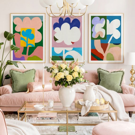 Flower Paint by Number Floral Paint by Number Kit Adult - Etsy