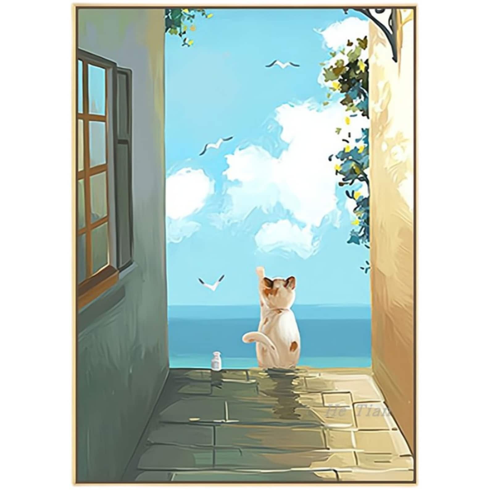 Cat Paint by Number Paint by Number Kit Adult DIY Oil - Etsy