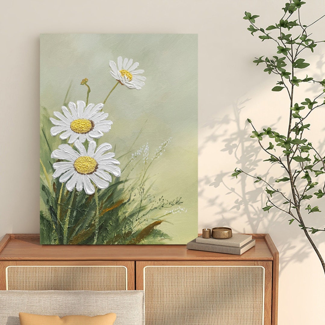 Daisy Flower Paint by Number - Paint by Number Kit Adult | DIY Oil ...