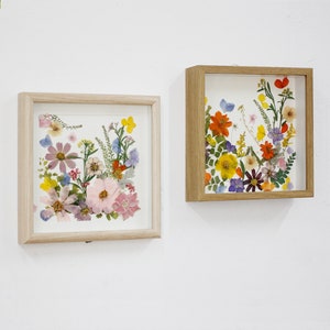 Pressed Flower Frame | Custom Pressed Flower Art | Dried Flower Art ...