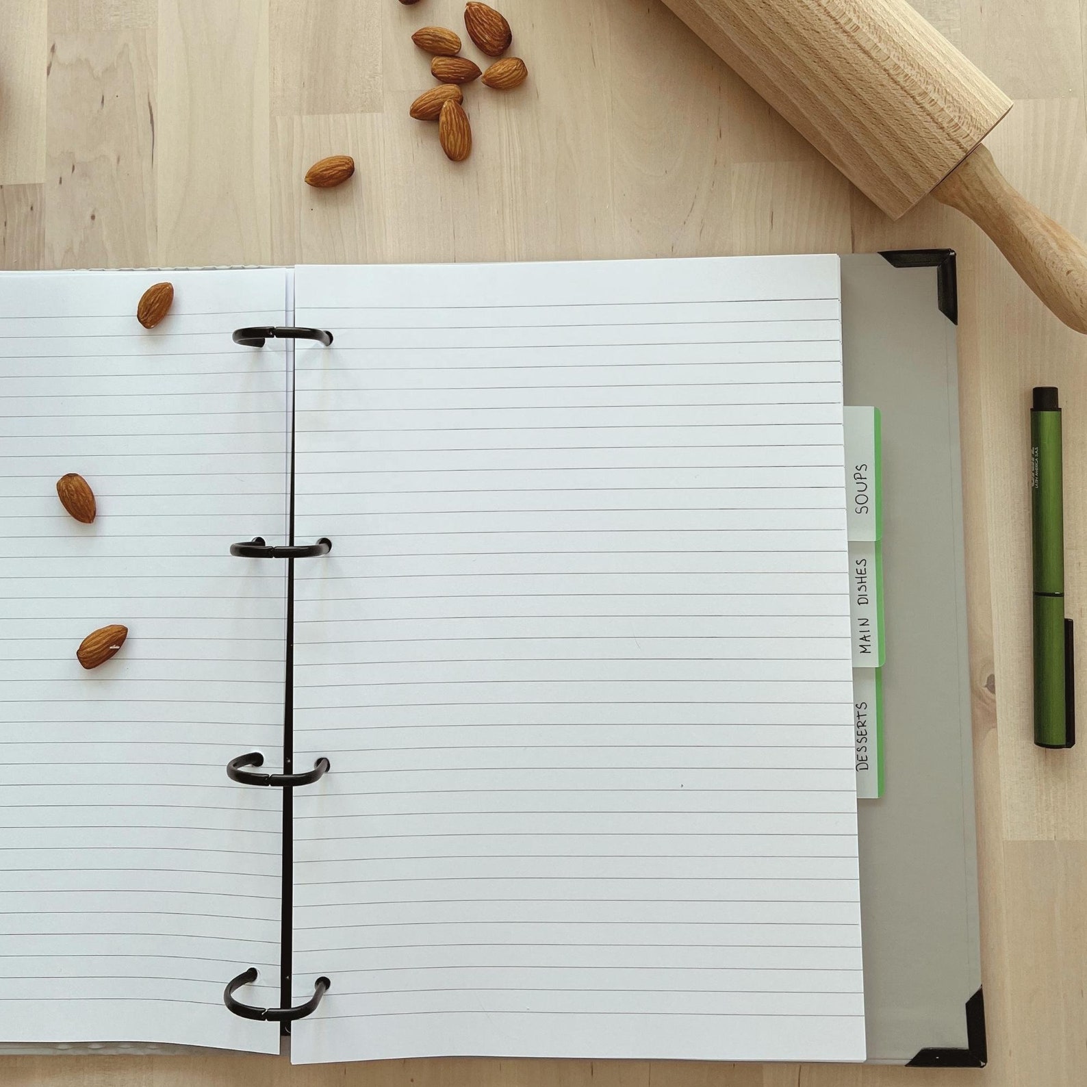 Rollbound A4 D-ring Binder Folder, Recipe Book Binder, Notebook A4 ...