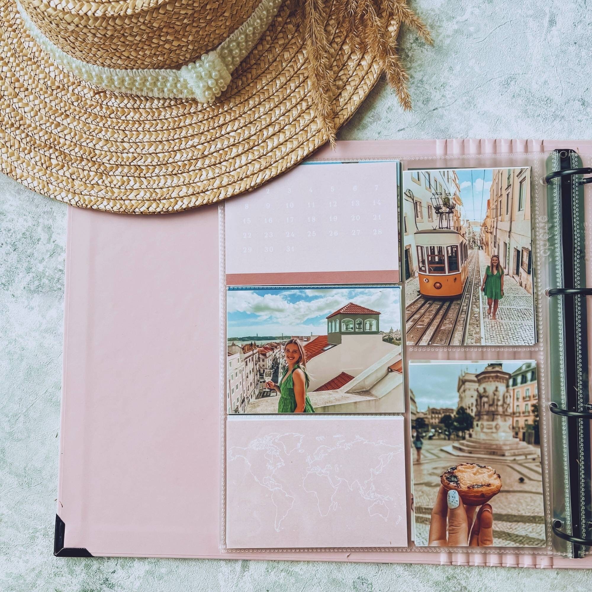 Scrapbook Kit With Refill Sleeves; A4 Ring Binder Album With Photo ...