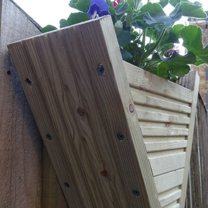Wooden Garden Planter MIDI Wall/fence Hanging - Etsy UK