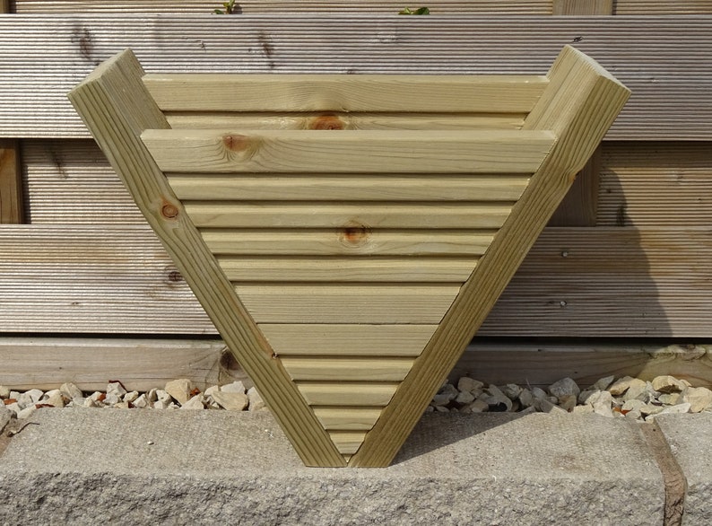 Wooden Garden Planter MIDI Wall/fence Hanging - Etsy UK