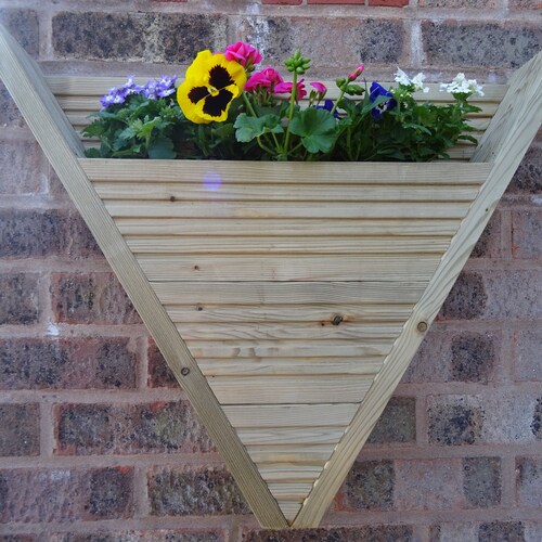 Wooden Garden Planter MIDI Wall/fence Hanging - Etsy UK