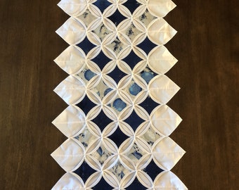 Cathedral Window Table Runner - Etsy