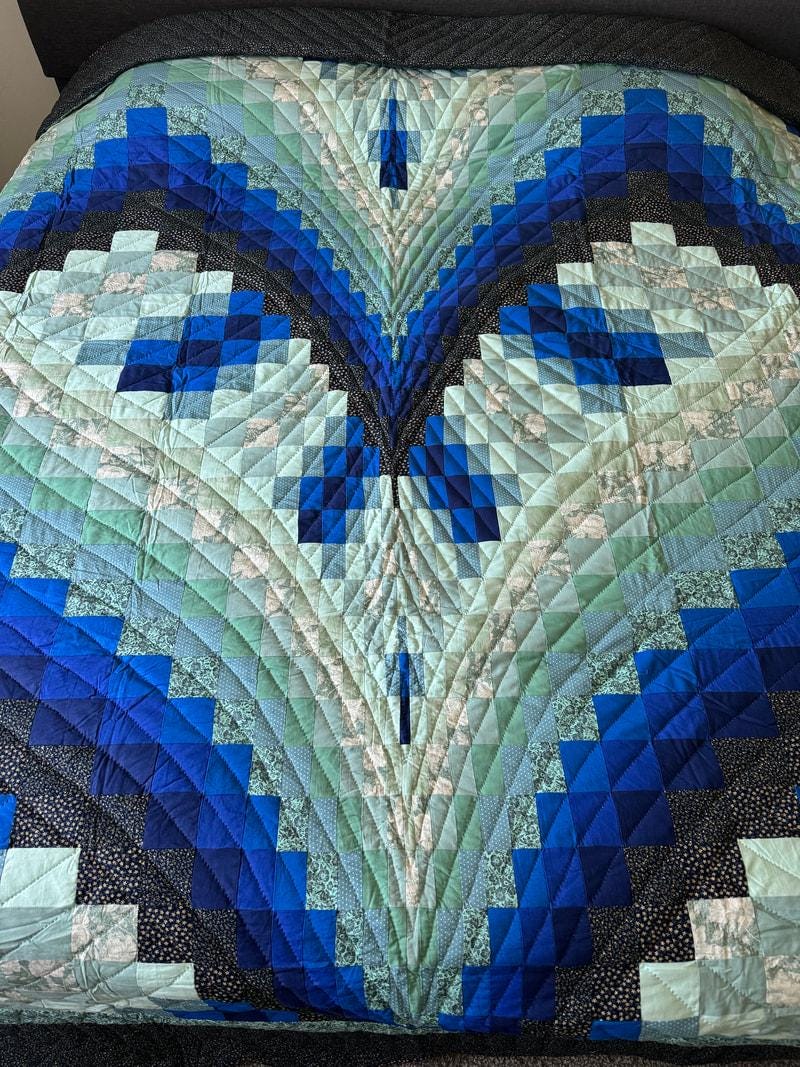 Bargello Heart Quilt Pattern, Handmade Quilt - Etsy