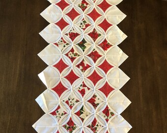 Cathedral Window Table Runner - Etsy