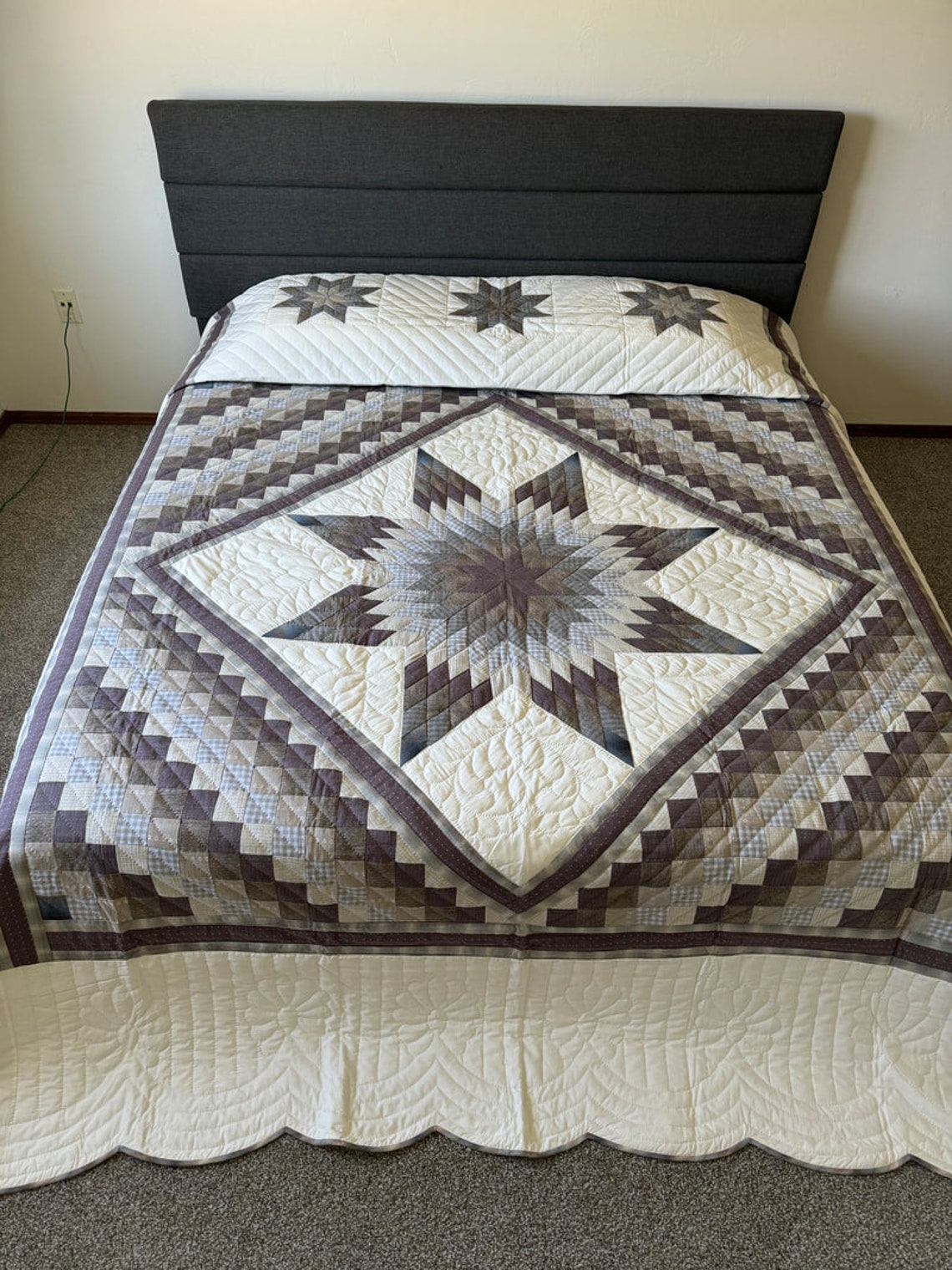 Handmade Star in Commons Quilt, Amish Handstitched, Quilt for Sale - Etsy